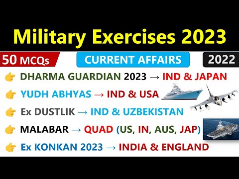 Military Exercises Current Affairs 2023 | 2022 Military Exercise | Top ...